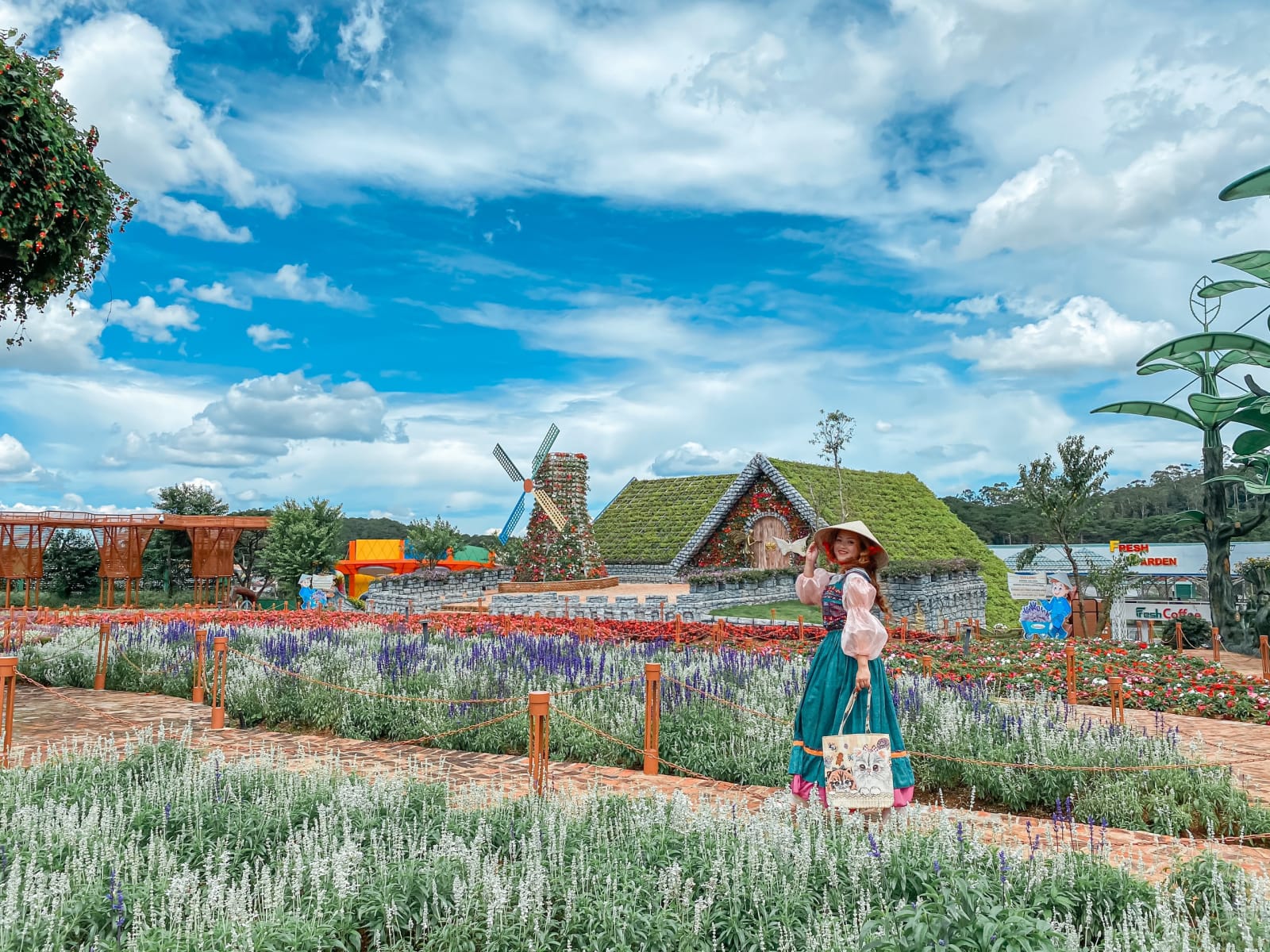 Đến khu du lịch Fresh Garden Đà Lạt checkin vườn hoa siêu đẹp - HaloTravel