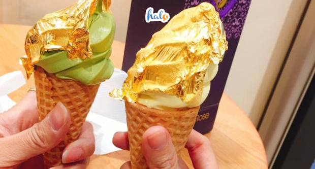 Địa chỉ bán kem dát vàng Sài Gòn được săn lùng - HaloTravel