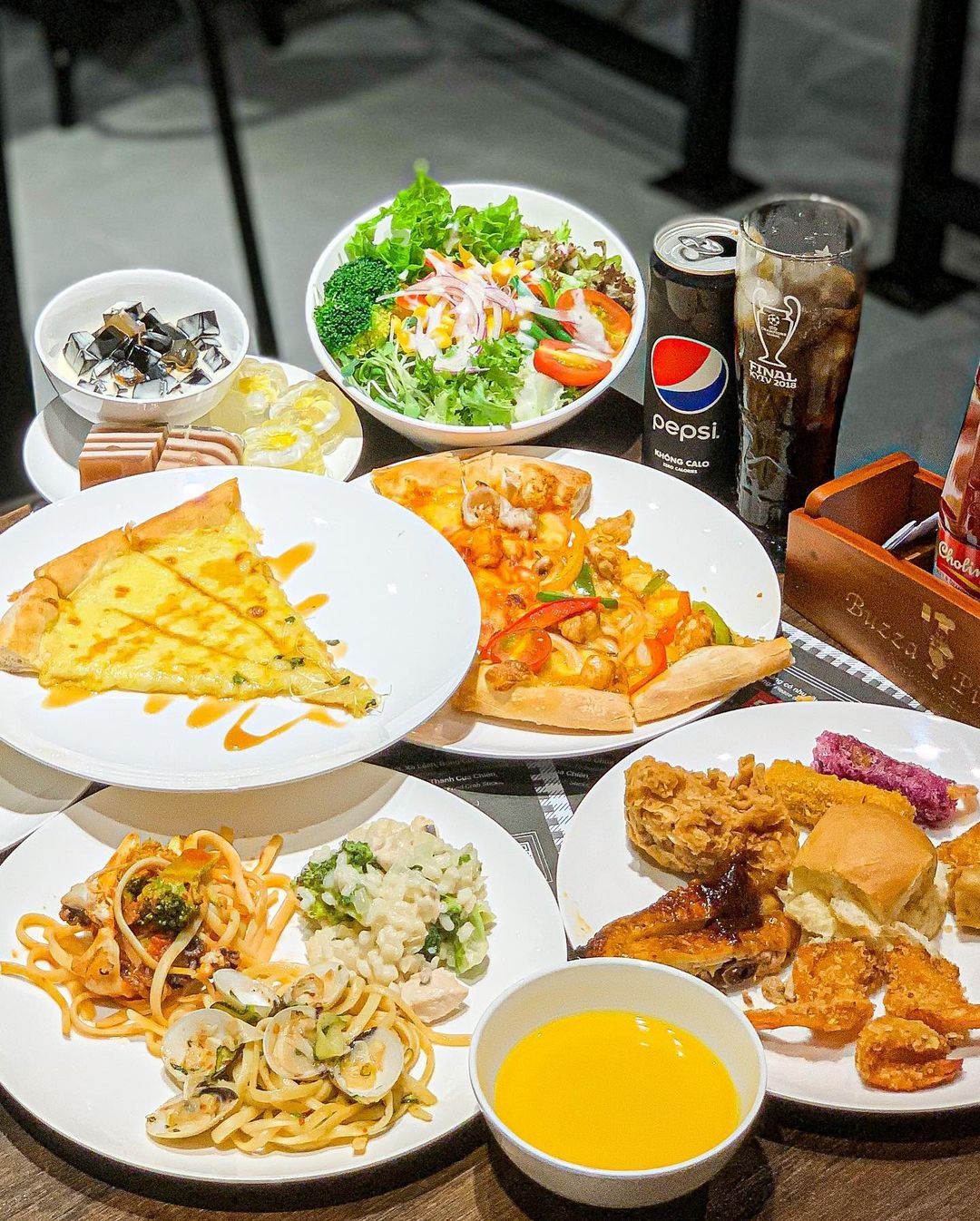 Review quán buffet pizza Buzza tính phút có 1-0-2 ở Việt Nam - HaloTravel
